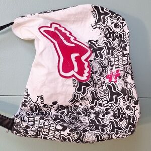 Fox | Bags | Fox Racing Black And White Zip Closure Purse Tote Bag ...
